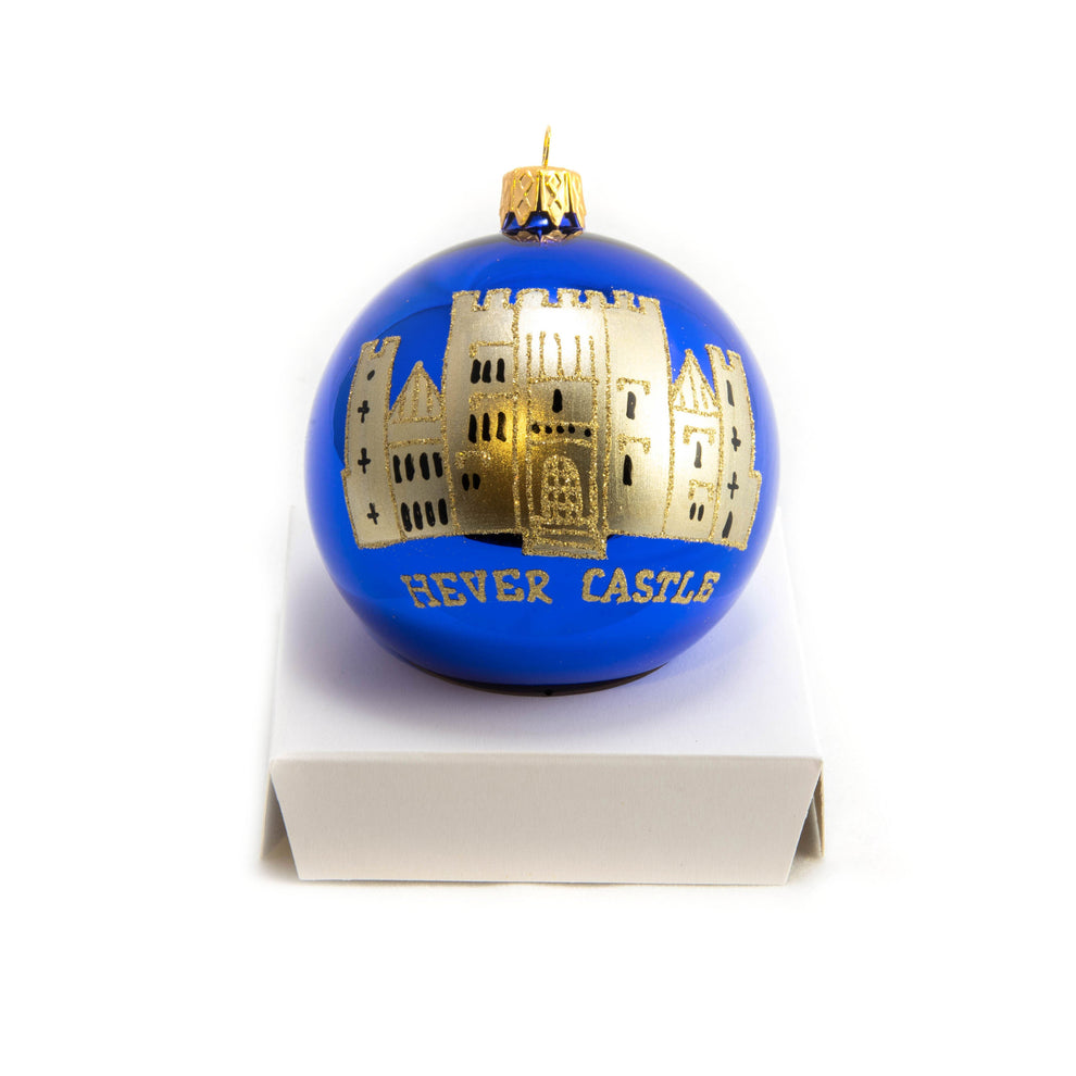 Hever Castle Bauble Blue – Hever Castle Shop
