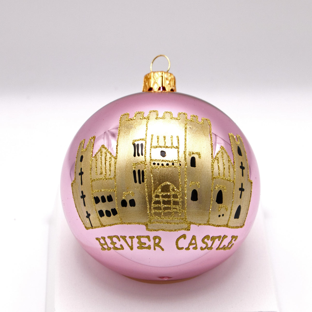 Hever Castle Bauble Pink – Hever Castle Shop
